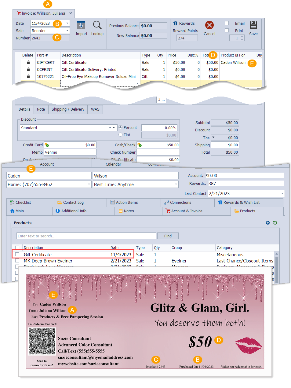 Handling Gift Certificates Vouchers Boulevard Installed Software Support