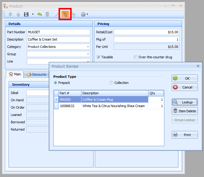 Create a Product Pre-pack – Boulevard® Desktop Software Support Center